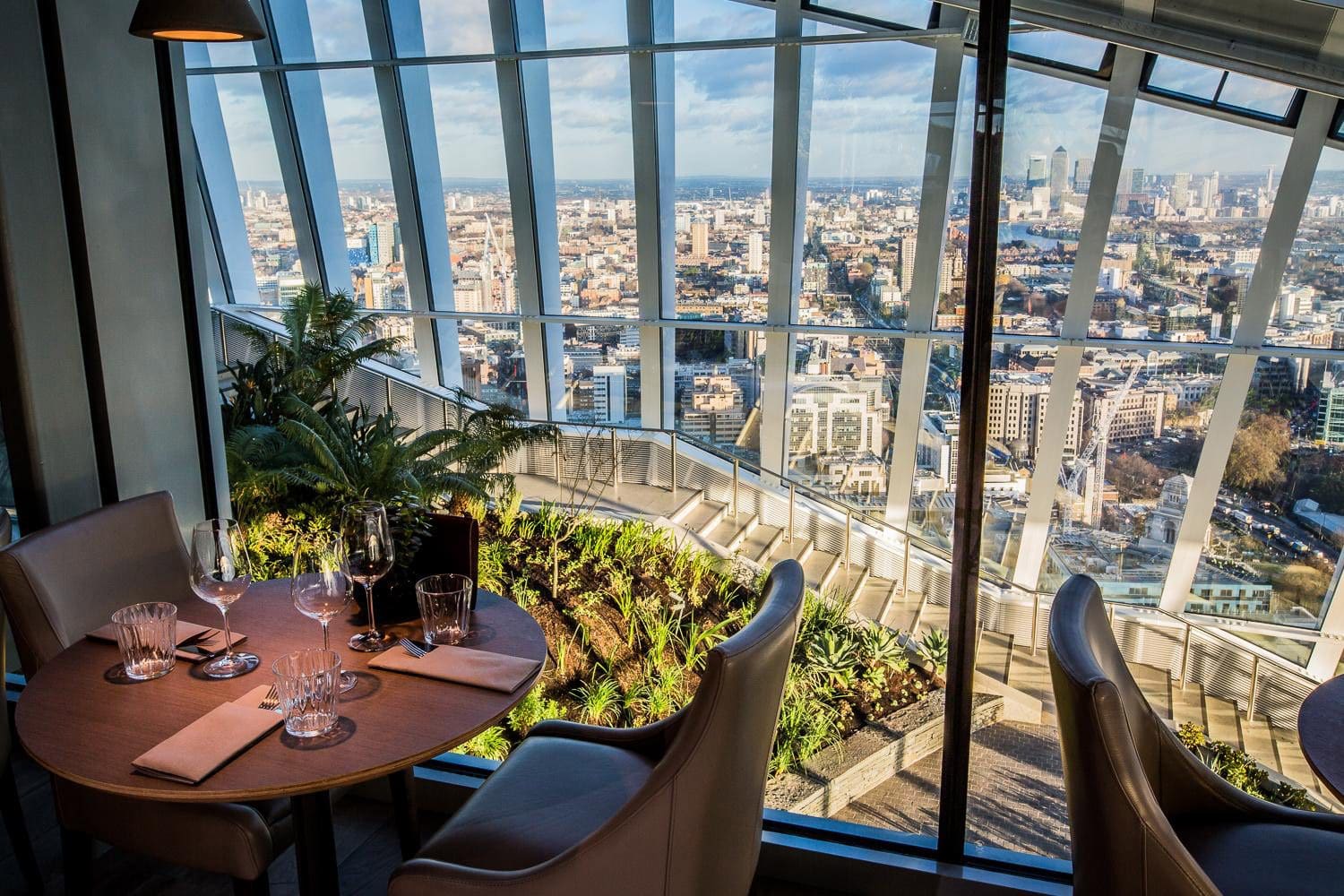 Up in the air: London’s highest restaurants for food with a view